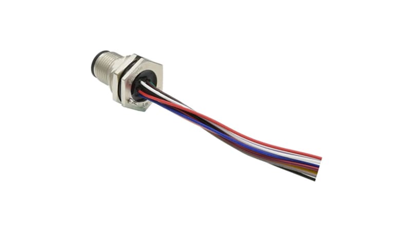 Amphenol LTW Technology MSAS-17PMMC-SF8B15 M Series, M12, 1.5A, 17 Pins ...