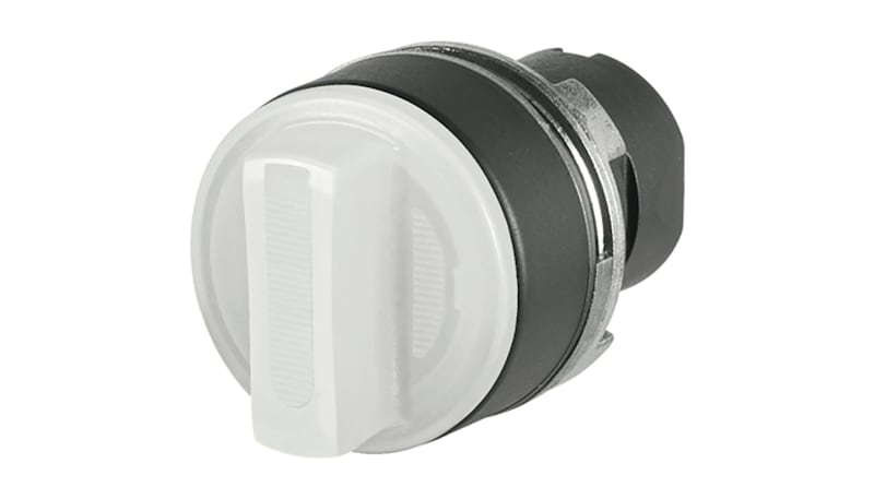 EAO 46-2W0S.1CN0.004 Knob Selector Sw., 30 mm, Illum., White, 3-Pos ...