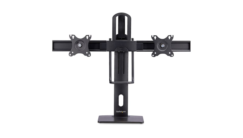 StarTech.com 2MC1S-MONITOR-STAND Crossbar Dual Monitor Desk Stand ...