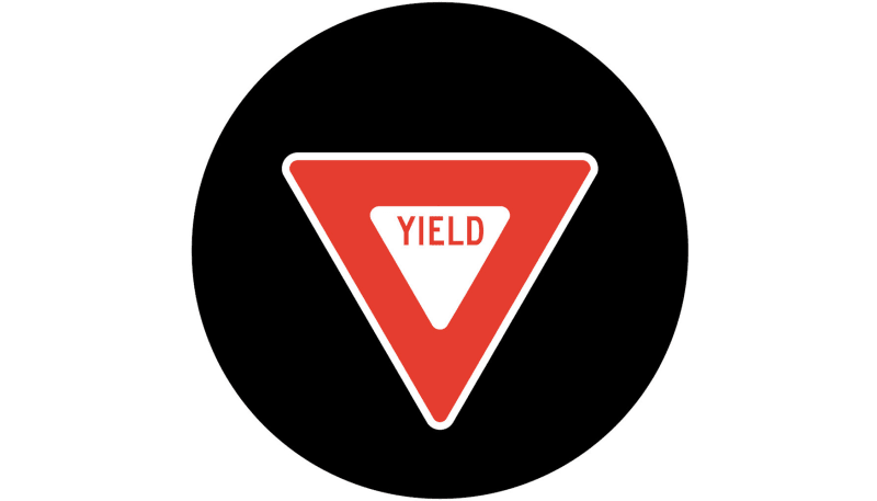 Brady 177653 Sign Lens for LED Sign Projector E-Size YIELD Red, White