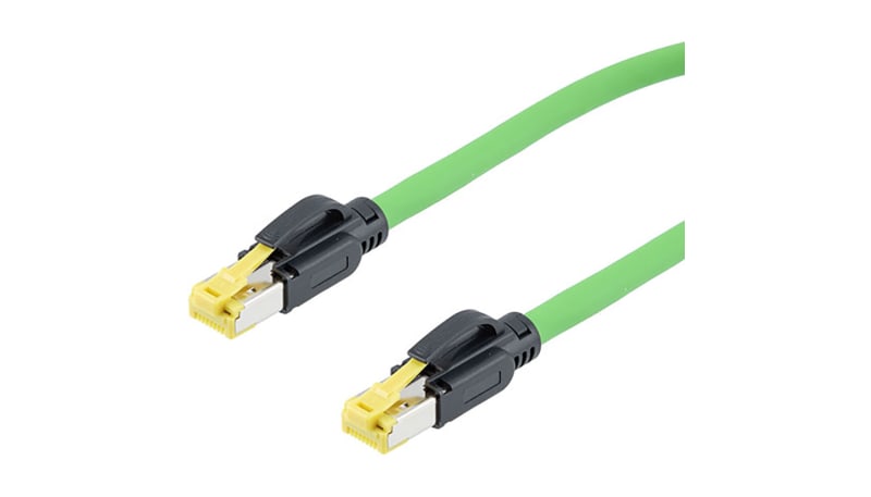 L-com TRGPC601-2M Profinet Type B/C Cat6a 4-Pair RJ45-RJ45 Cable SF/UTP ...
