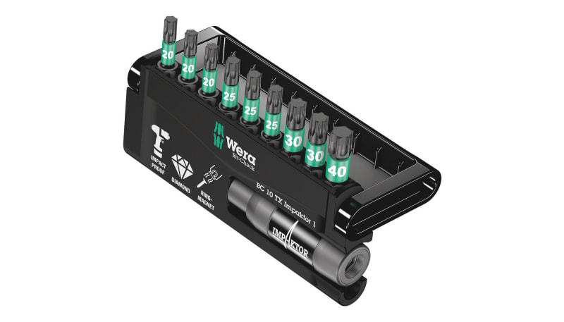Wera Tools 05057688001 Bit-Check 10 TX Impaktor 1, 10 Pieces