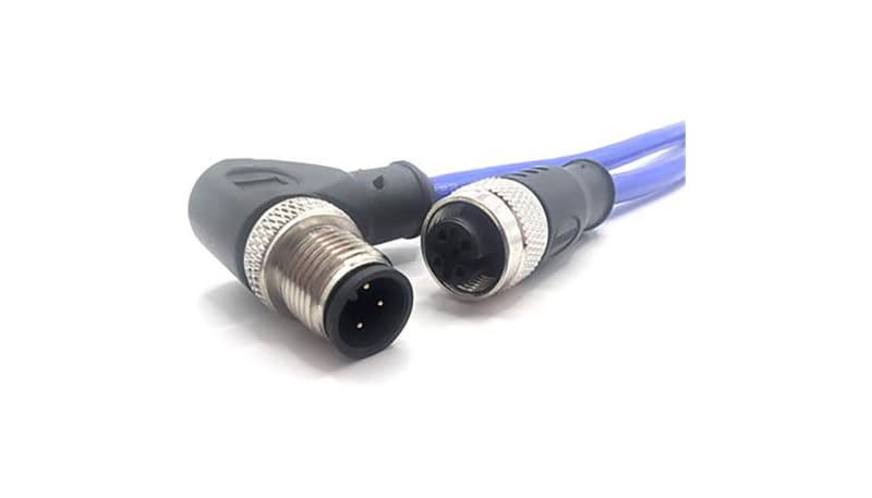 Mueller C3BC80M002 M12,CORD SET,3 COND,M/RA,FM/ST,Blueflex