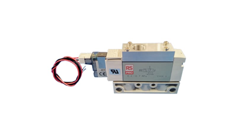 RS PRO 31040005 Single Solenoid Valve, 3/2, G 1/4 Ports, Cable ...