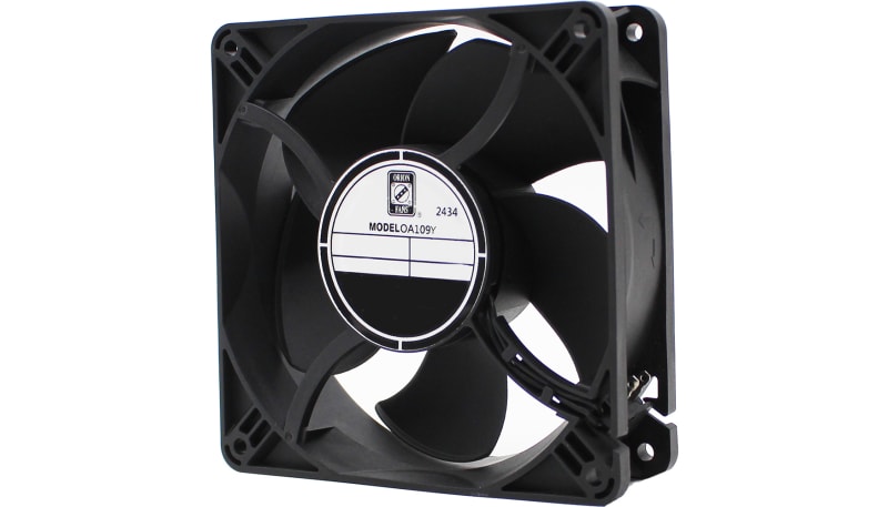 Orion Fans OA109Y-22-1WB AC Fan, All Plastic, 230V, 120 x 120 x 38mm ...