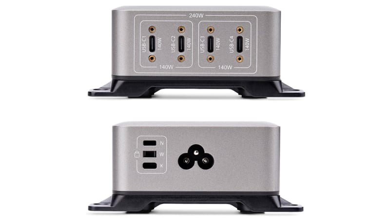 StarTech.com 424D3N-USB-C-CHARGER USB-C Charger, 4-Port, 240W Total ...