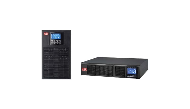 MEAN WELL ES-SU10K-RH UPS, 10KVA, 10KW, LCD, Rack, ES-SU10K Series