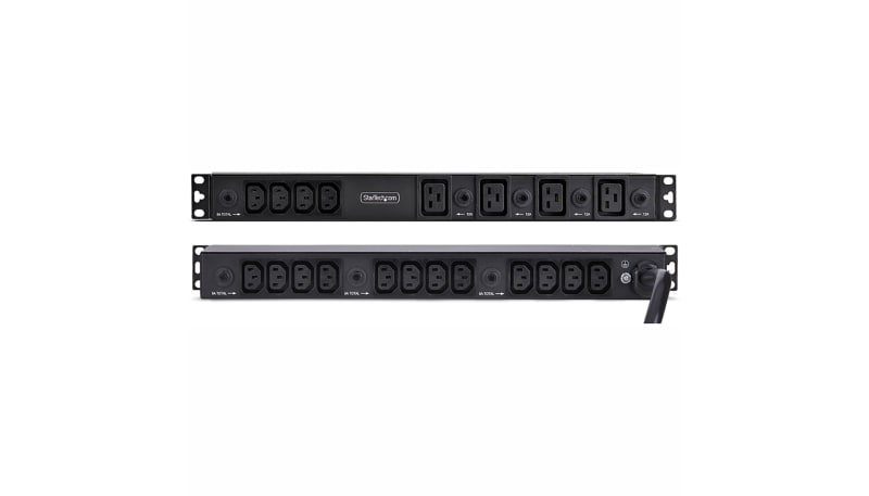 StarTech.com 2030B8H-RACK-PDU-IC Rackmount PDU, 20-Outlet, 1U Server ...