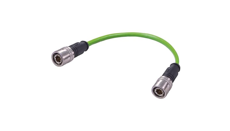 HARTING 21404040446100 M12 D-cod 4-pol st/st m/m PVC PP 10m