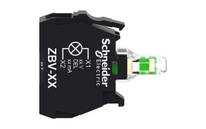 Schneider Electric ZBVM1 Light Module, LED, White, 230/240V, Screw ...