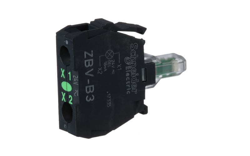 Schneider Electric ZBVB3 Light Module, LED, Green, 24V, Screw, Harmony ...