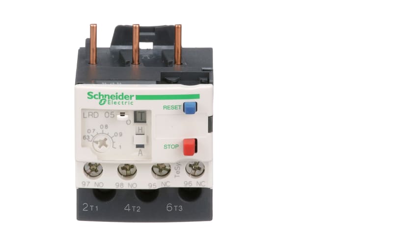 Schneider Electric LRD05 Bimetallic Overload Relay, 575VAC, 1A IEC ...
