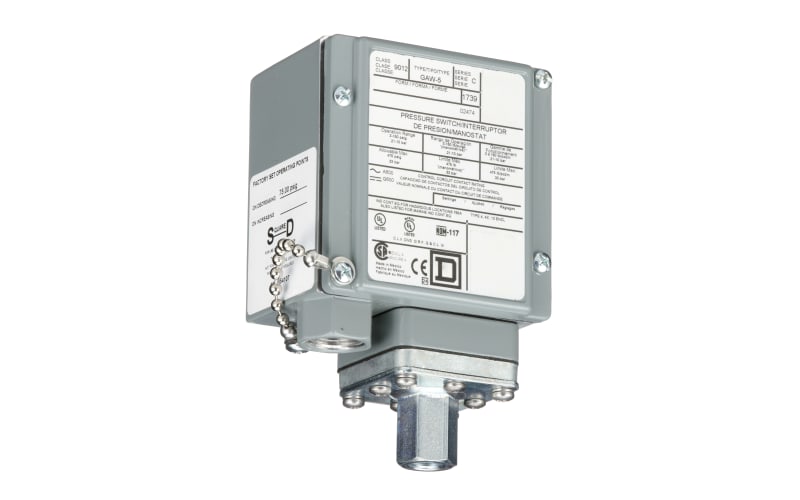 Telemecanique Sensors 9012GAW5 Pressure Switch, 3-150 psi, 1/4 NPTF ...