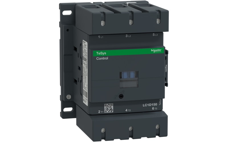 Schneider Electric LC1D150G7 Contactor, Motor Control, 120VAC, 150A, 3 ...