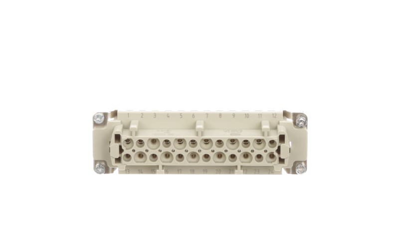 HARTING 09330242701 Rectangular Socket Insert, 24+PE, 24B, 14-18AWG ...