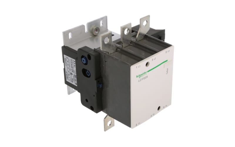 Schneider Electric LC1F225 Contactor, LC1 3-Pole, Resistive Load, 225 A ...