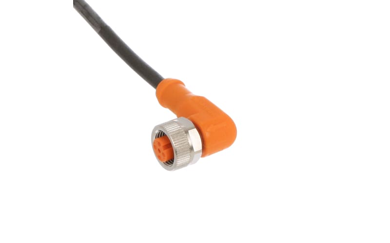 ifm efector EVC005 Cordset, M12 Female right angle, 4 Wire, 5 Pin, 5m ...