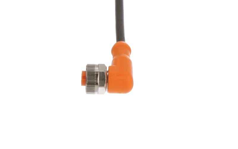 ifm efector EVC006 Cordset, Right Angle M12 Female to Pigtail, 10 m ...
