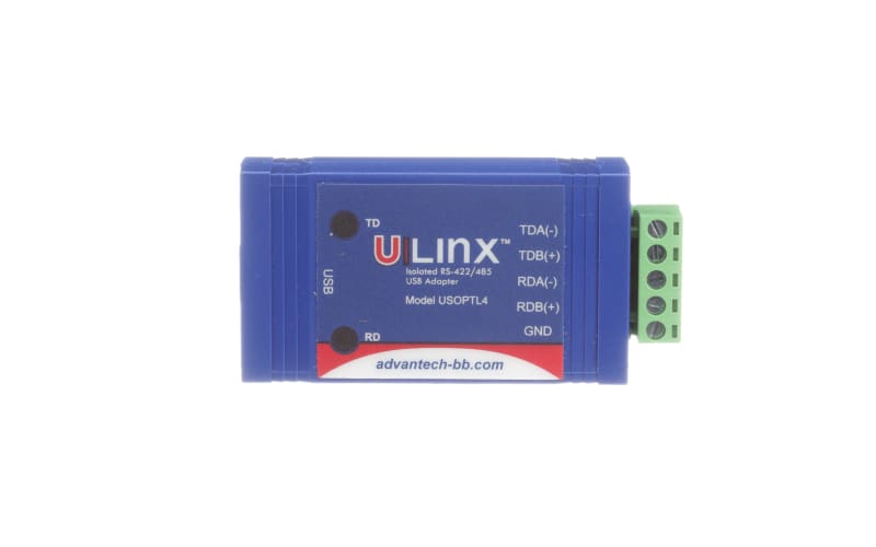 Advantech BB-USOPTL4 Signal Converter, High Retention USB to RS-422/485 ...