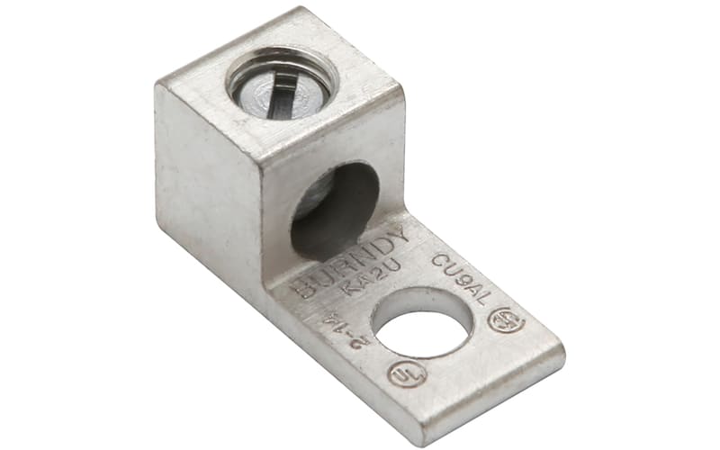 BURNDY KA2U Screw Terminal Lug, Aluminum, Bolt Size 0.25 in, 2-14 AWG ...