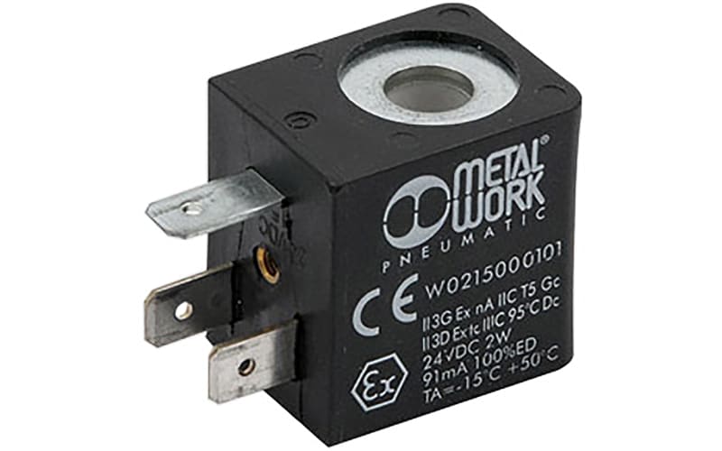 Metal Work Pneumatic W0215000101 Electrical Coil, 24 VDC, 2W inrush, 2W ...