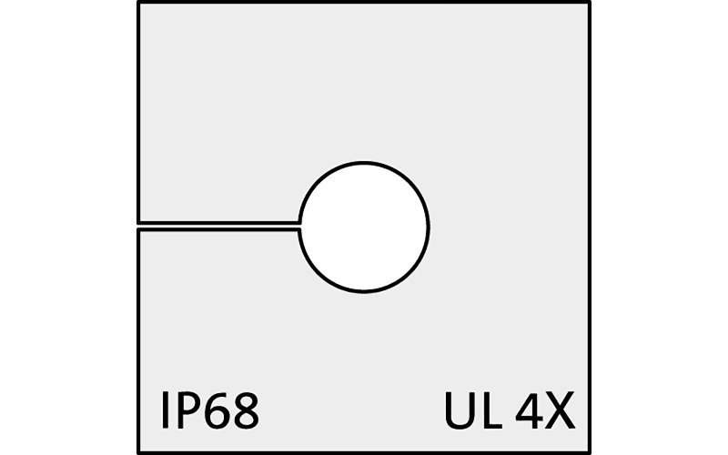 icotek 41206 Grommets, KT 6, Gray, Clamping Range 6-7 mm, L 21mm X W ...