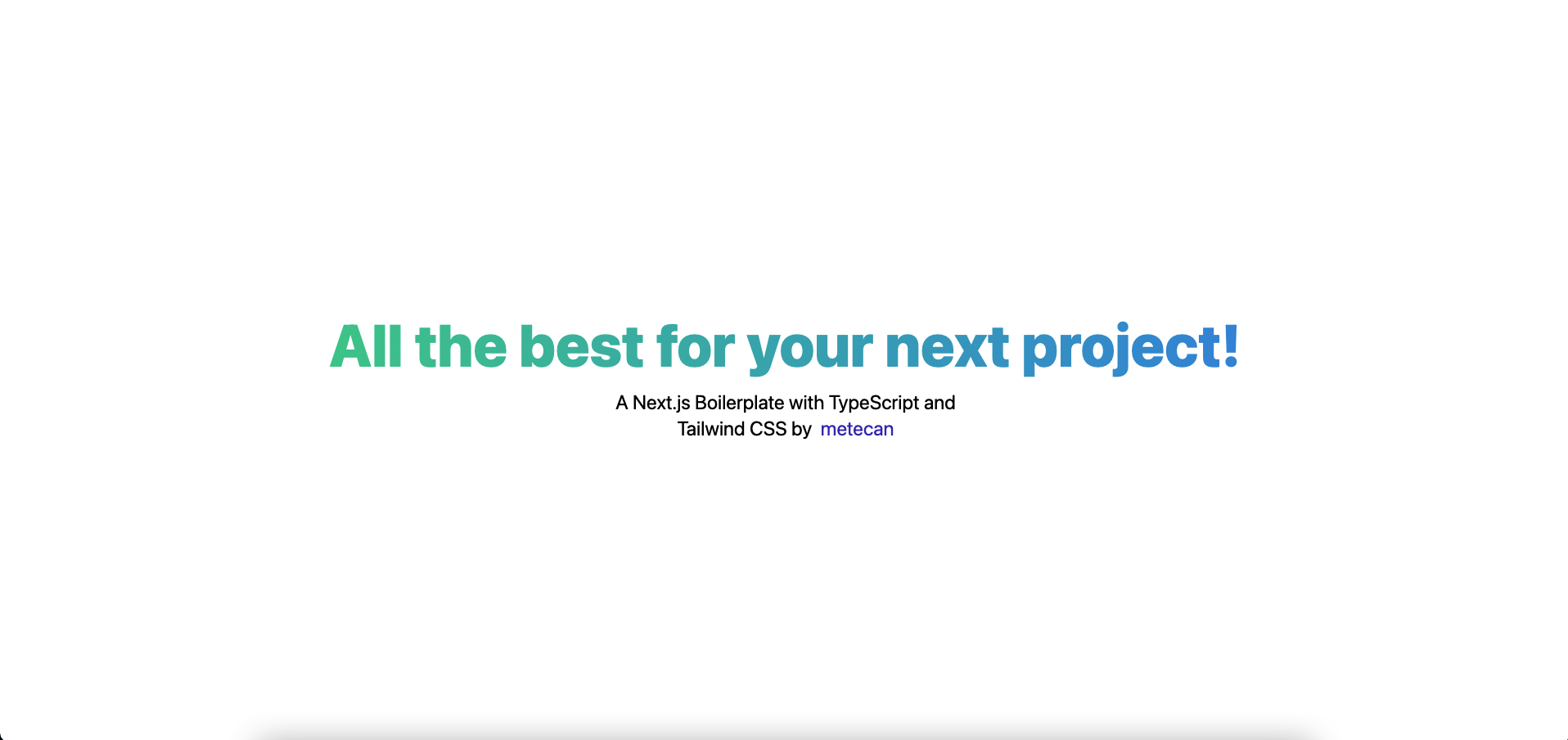 GitHub - metecan/next-ts-tailwind: A Next.js Boilerplate with ...