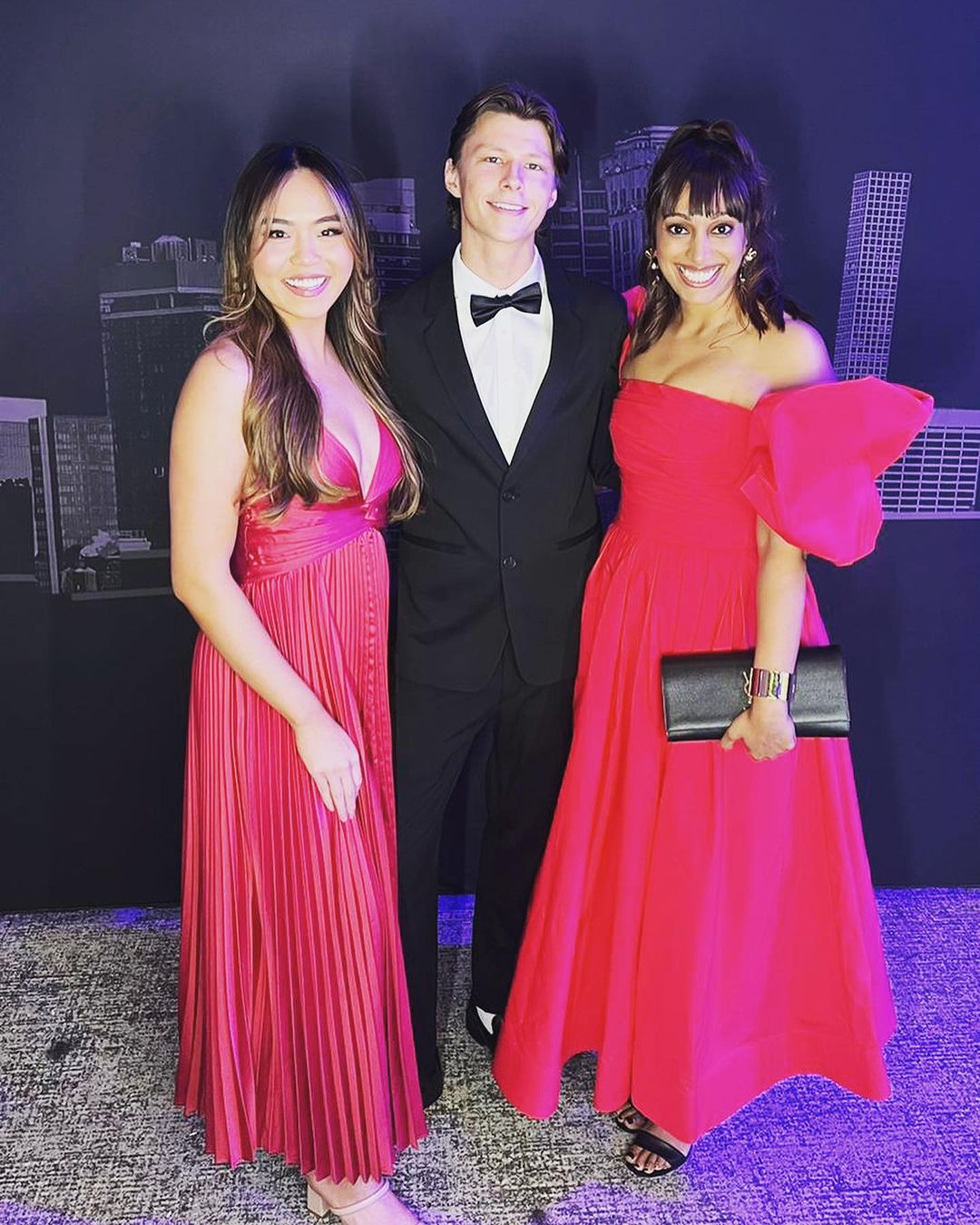 Leo Lin - Matilda Puff Sleeve Midi Dress - Scarlet | All The Dresses