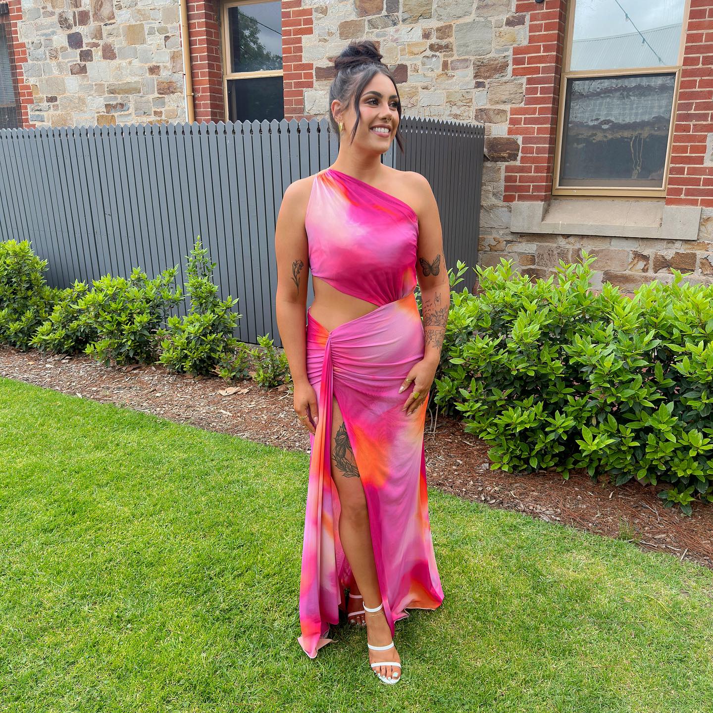 Lexi - Zaniah Gown Fuchsia Liquify | All The Dresses
