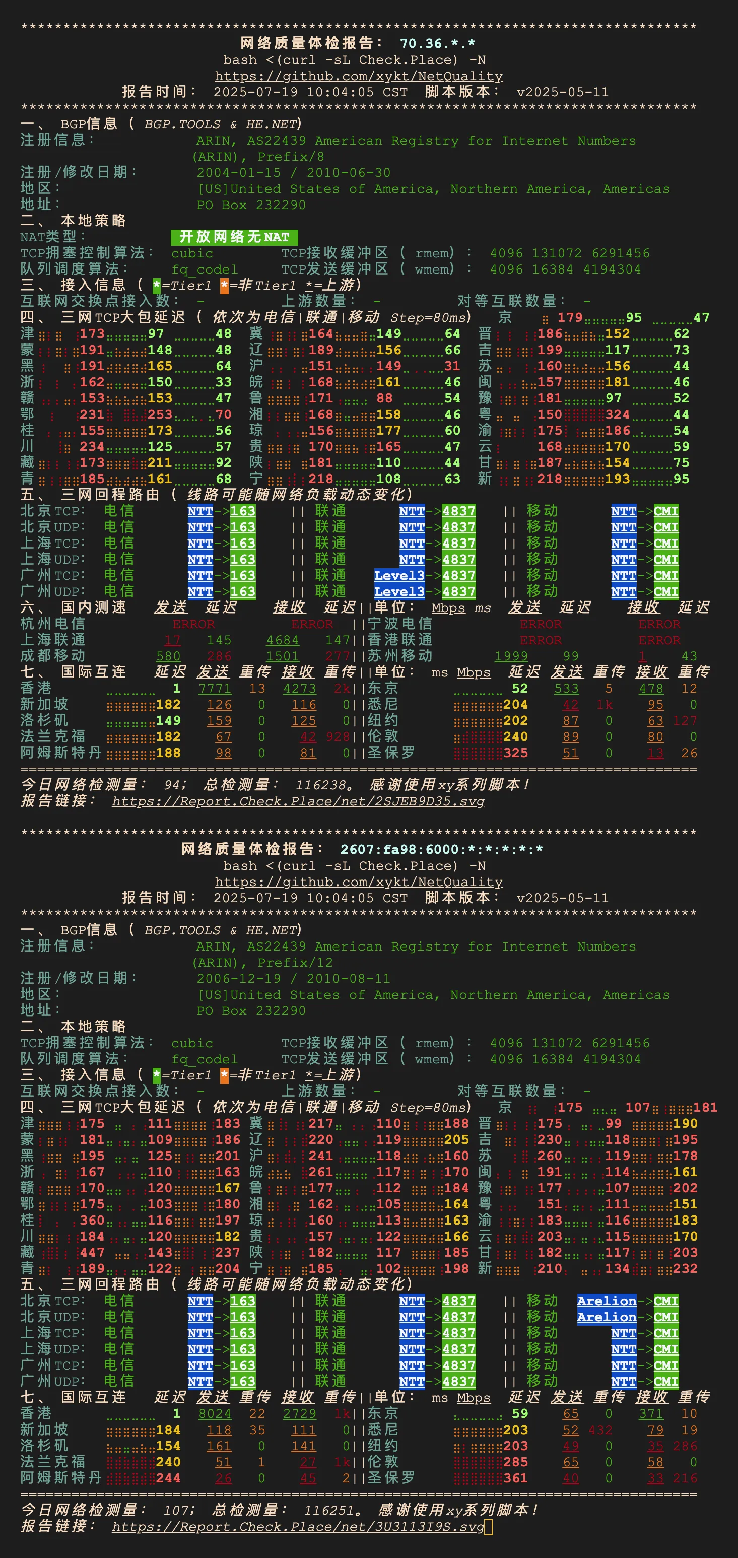 [NodeQuality]Karvl香港测评 移动优化 $2 1c1g移动快乐机
