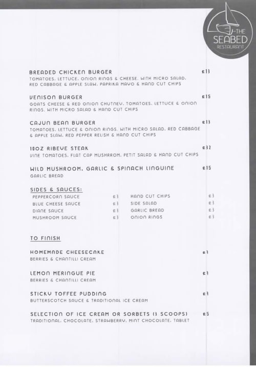 Explore Our Menu at The Anchor Hotel | Tarbert Dining