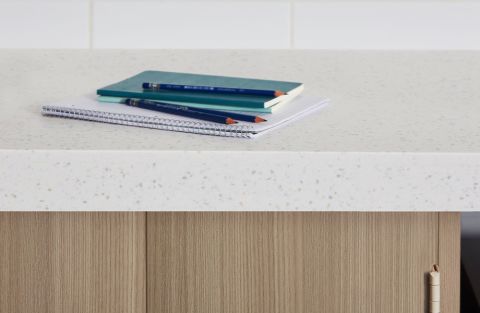 Amerhart | Formica Tumbled Glass 413 Everform Solid Surface