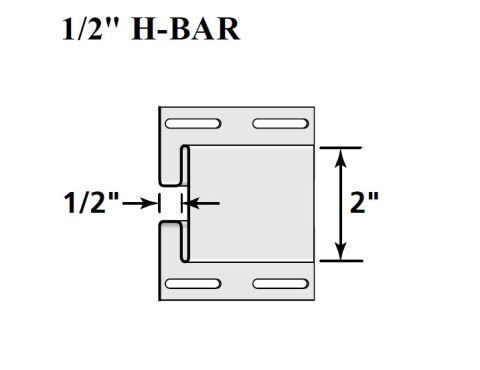 Amerhart | H-Bar - 1/2"