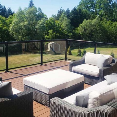 Amerhart | Regal ideas Urban Rail Clear Tempered Glass Panels