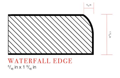 Amerhart | IdealEdge Elemental Stone 8831 Waterfall Profile