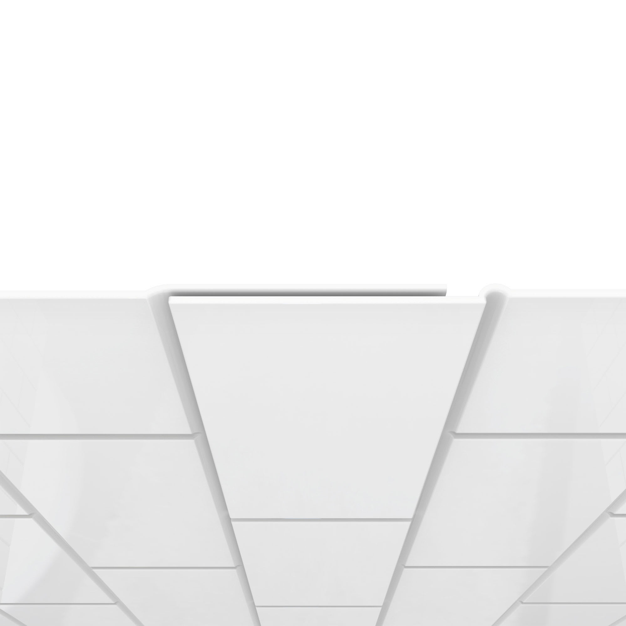 DreamLine QWALL-VS 56 - 60 inch W x 41 1/2 inch D x 76 inch H Acrylic ...