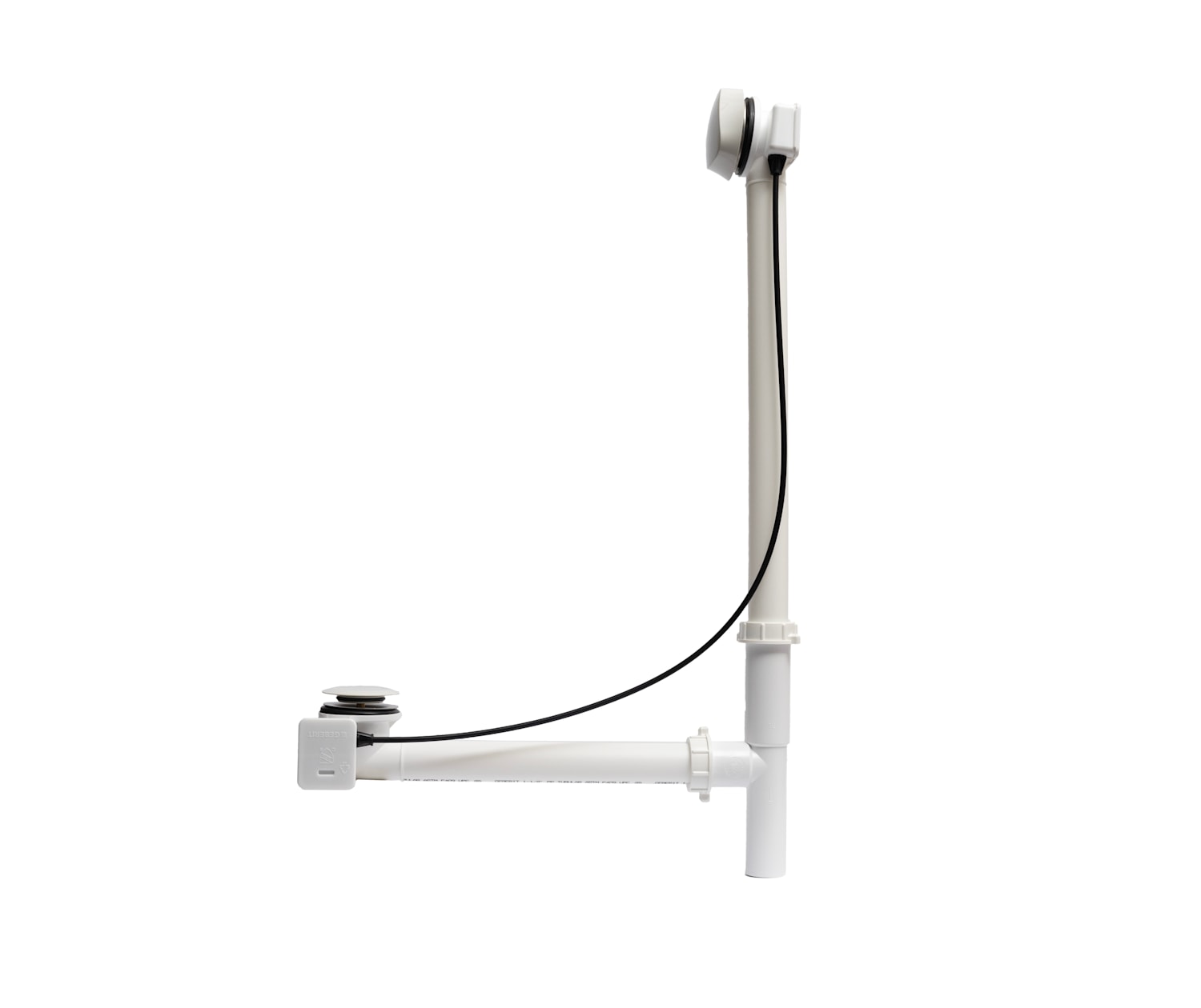 Rotary Turn Cable-Operated Waste and Overflow, 33 in. Cable, Complete ...