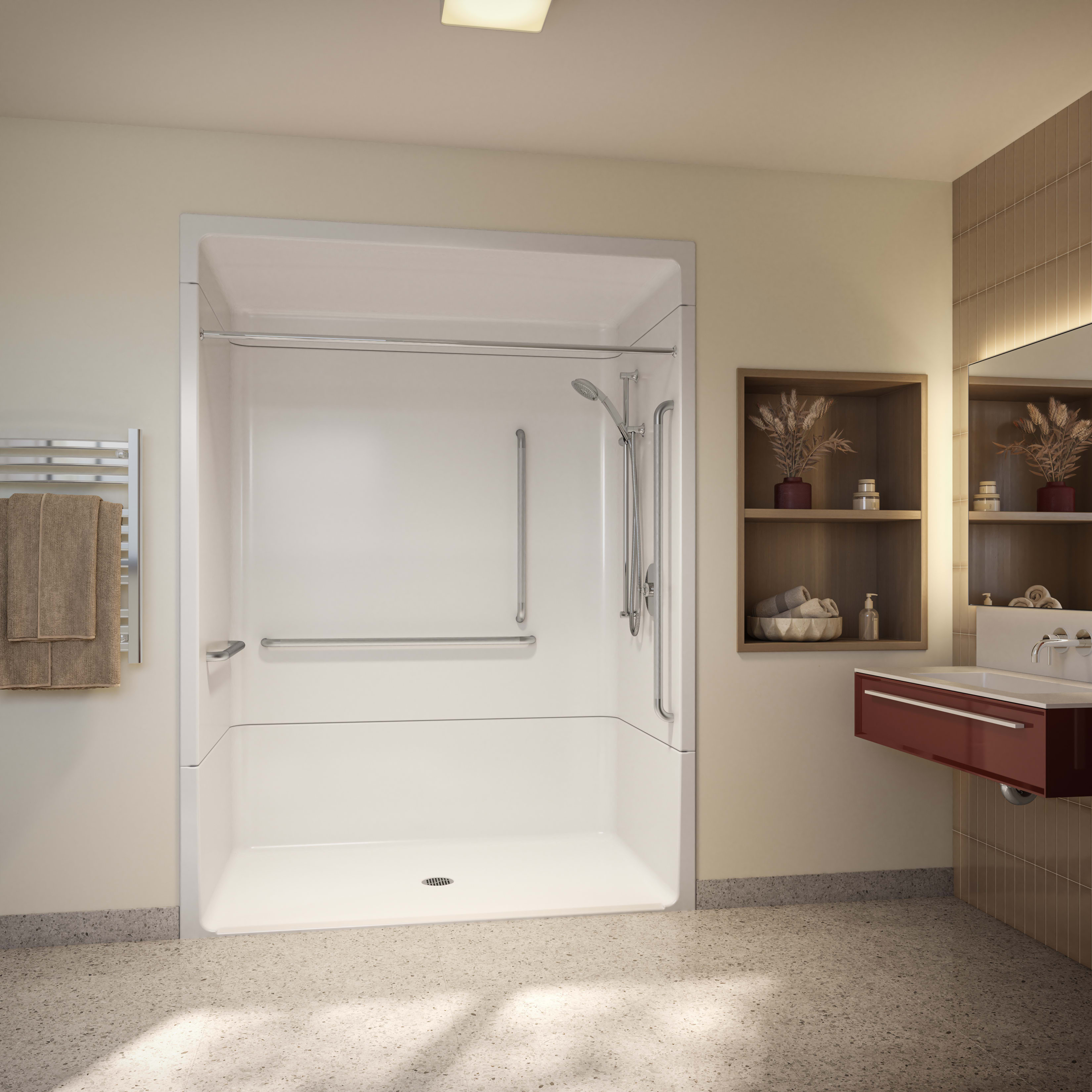 Outlook BFS-6036A - CSA Compliant Acrylic Alcove Center Drain Vertical ...