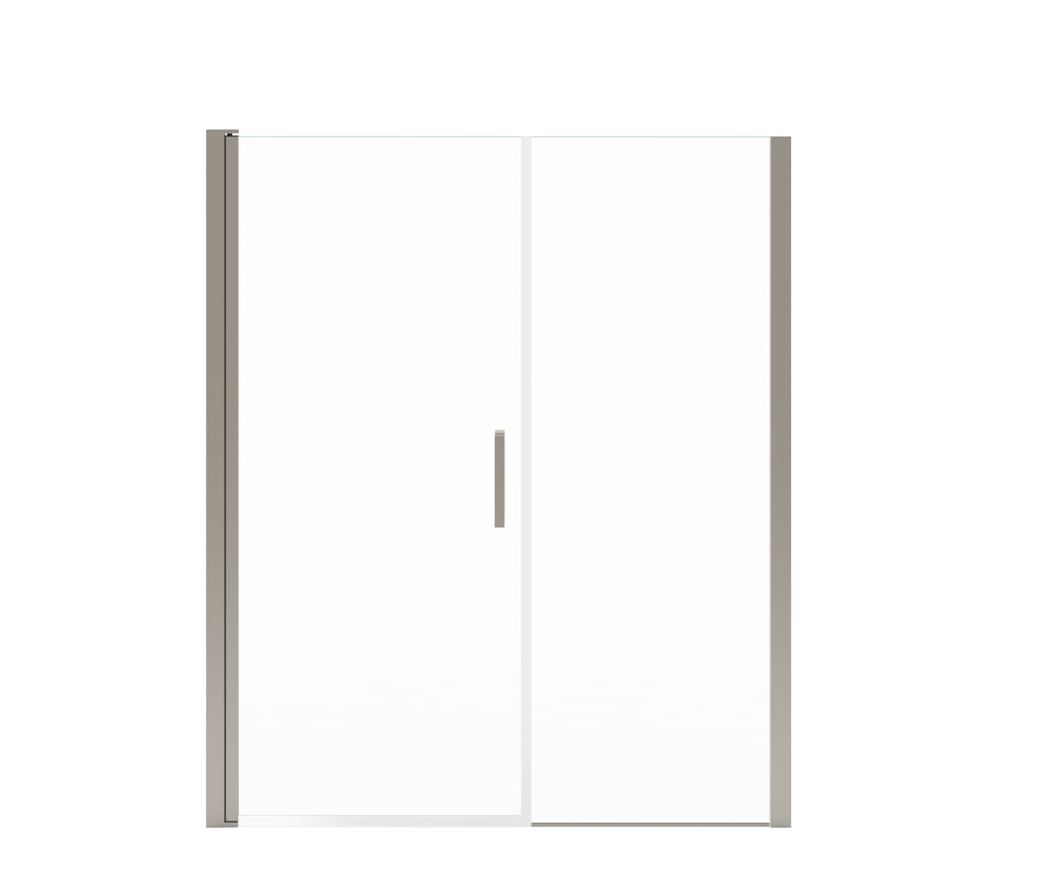 Manhattan 55-57 x 68 in. 6 mm Pivot Shower Door for Alcove Installation ...