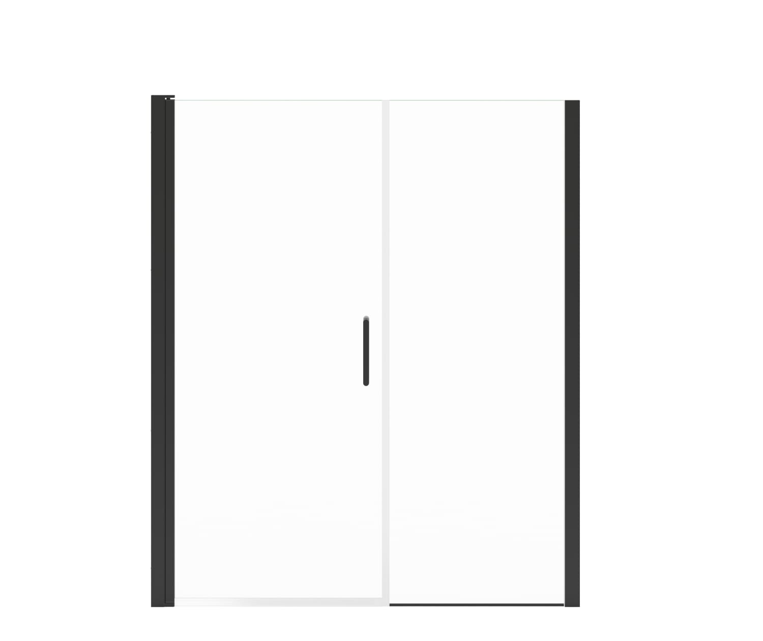 Manhattan 55-57 x 68 in. 6 mm Pivot Shower Door for Alcove Installation ...