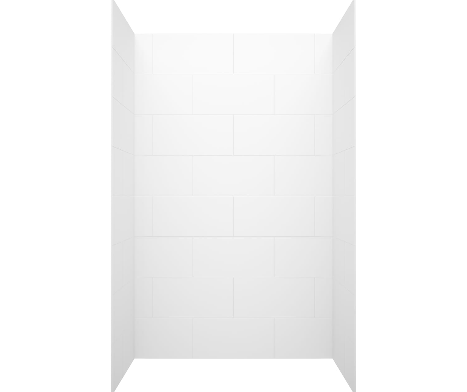 TSMK84-3250 32 x 50 x 84 Swanstone® Traditional Subway Tile Glue up ...