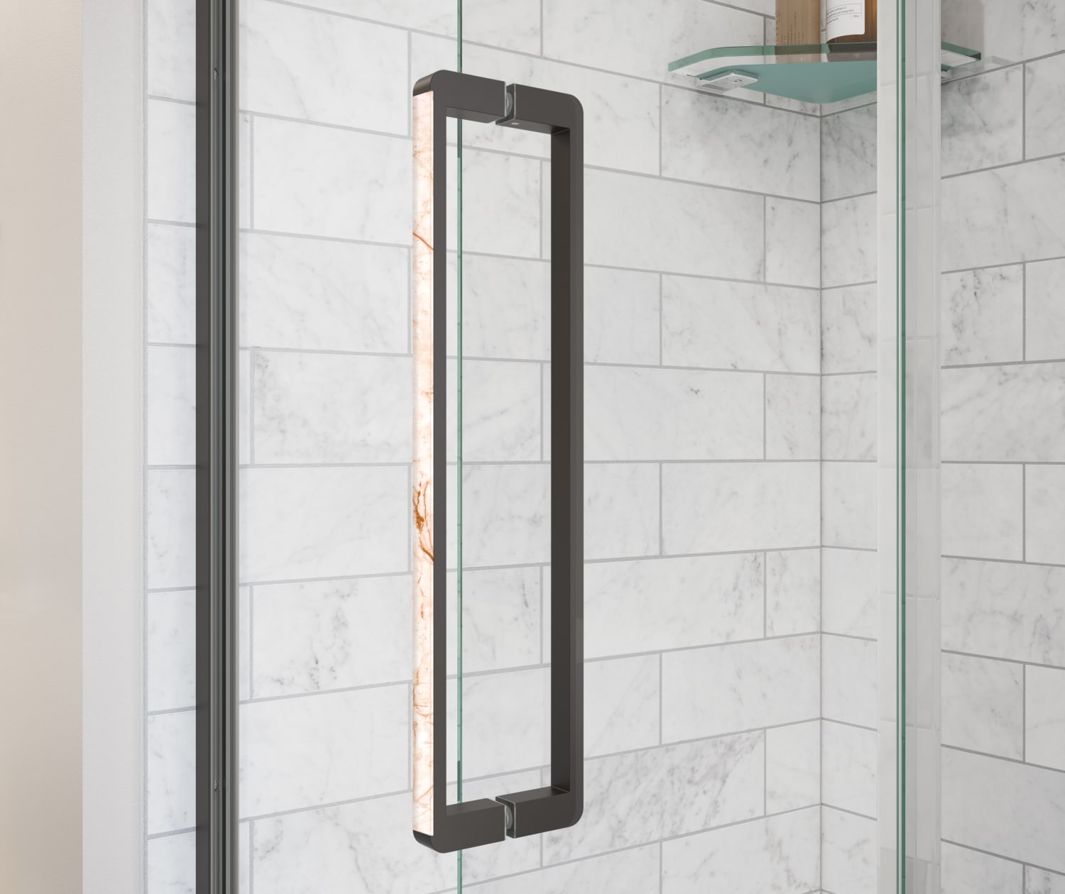 Uptown 56-59 x 76 in. 8 mm Sliding Shower Door for Alcove Installation ...