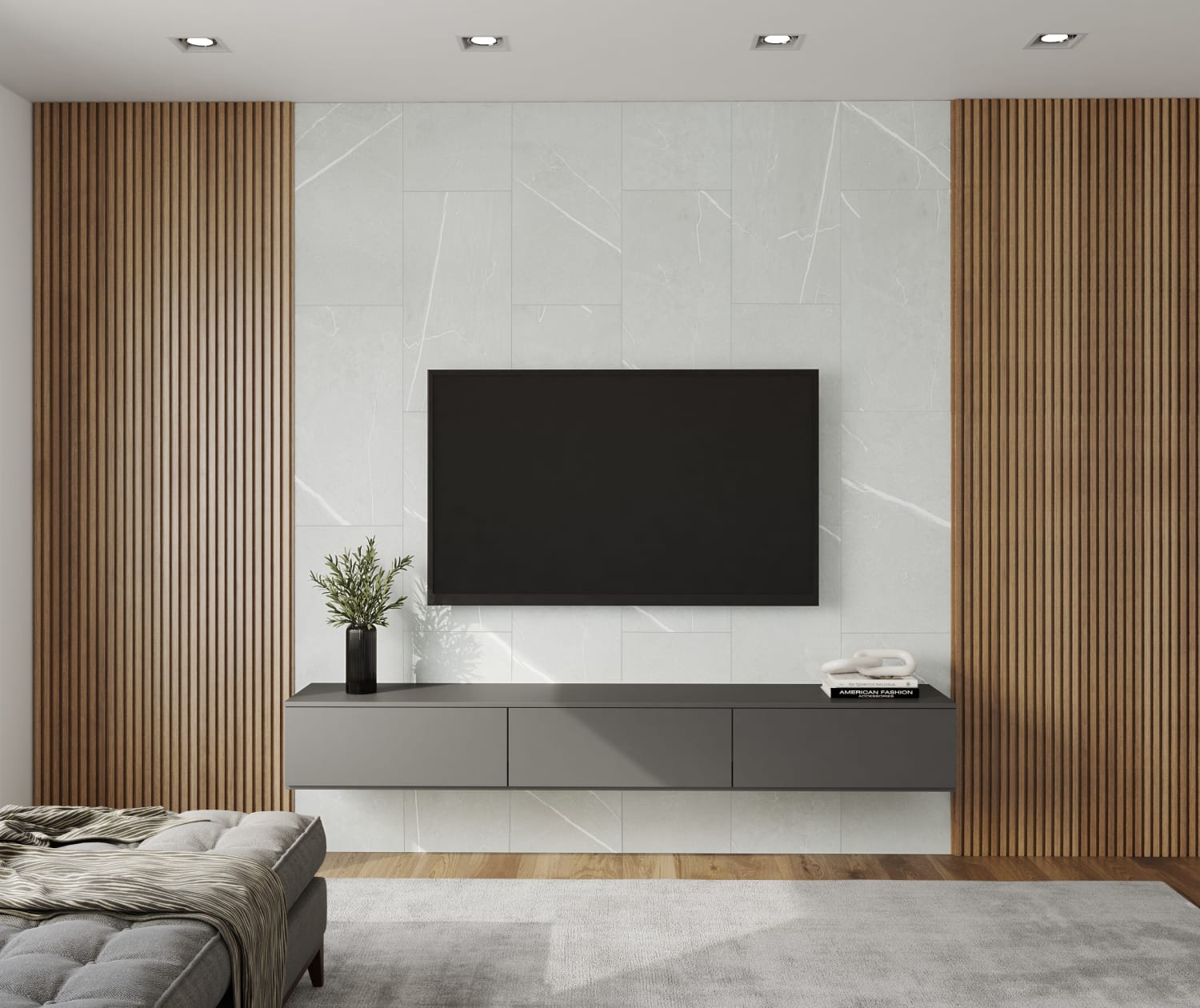 Manhattan Glue-up Wall Tiles 15.75 x 31.5 in. In Smooth Marble Light ...