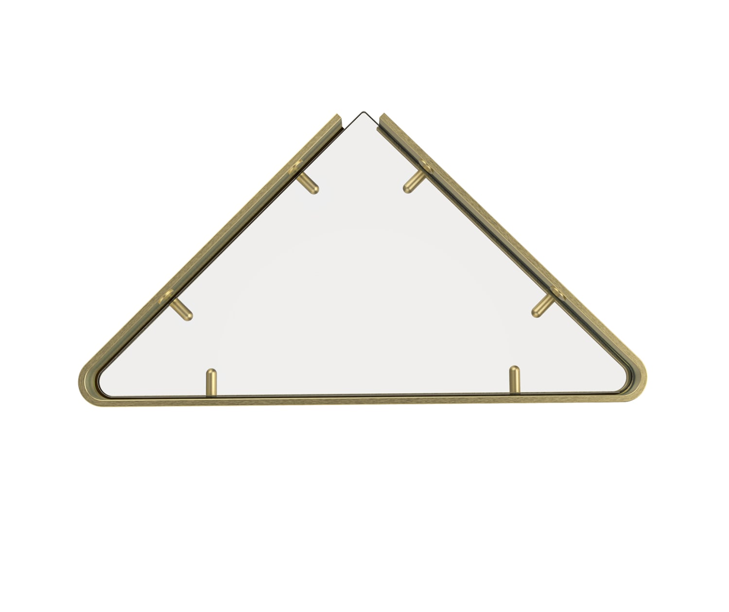 Tablette en coin avec verre Manhattan or brossé | Accessory, Maax