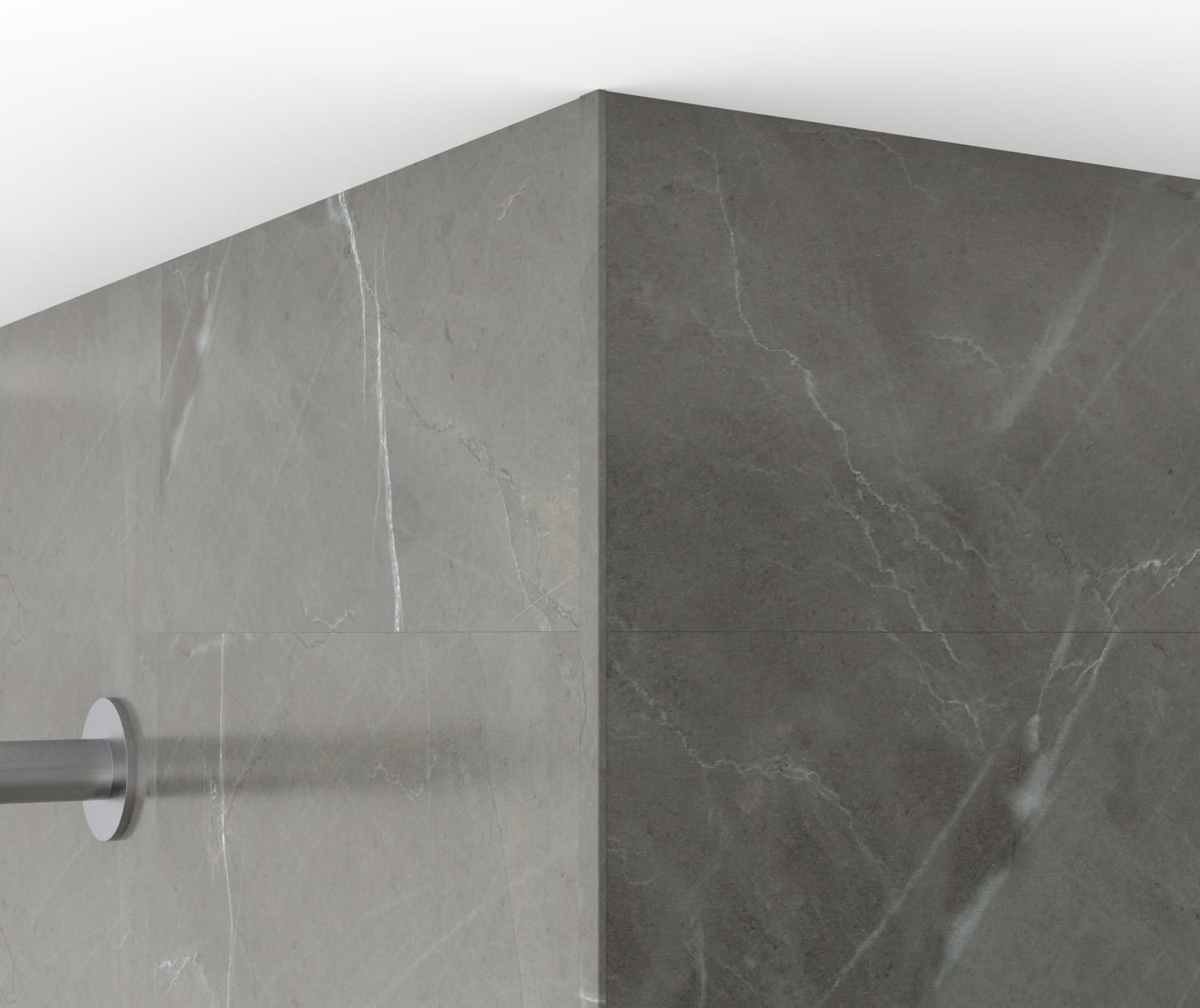 Manhattan Edge Trim 94 in. in Marble Dark Grey | Accessory, Maax