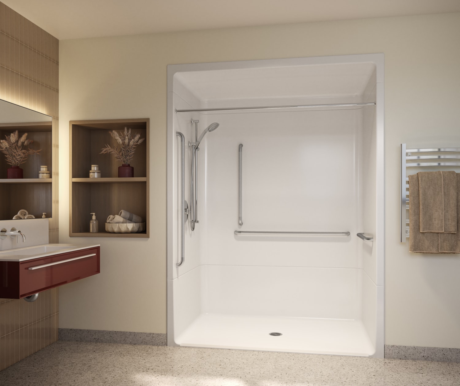 Outlook BFS-6036A - CSA Compliant Acrylic Alcove Center Drain Beveled ...