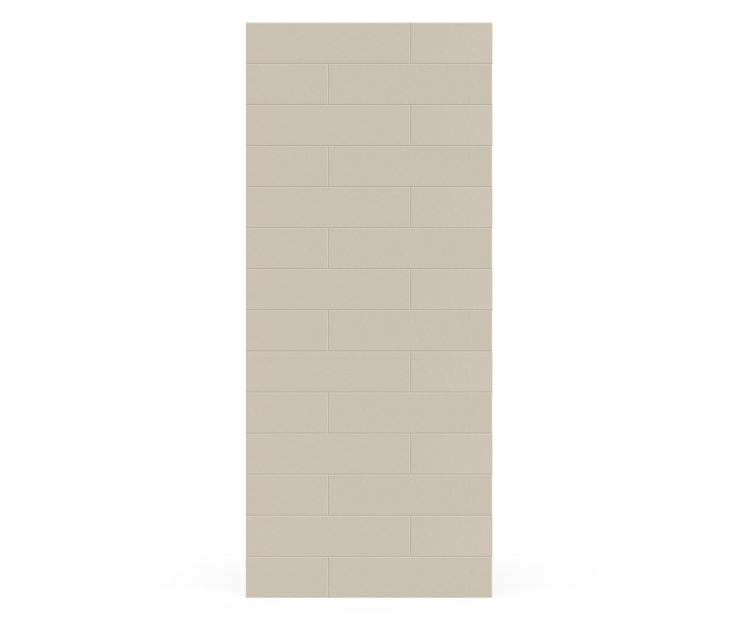 MSMK-8442-1 42 x 84 Swanstone® Modern Subway Tile Glue up Bathtub and Shower Single Wall Panel ...