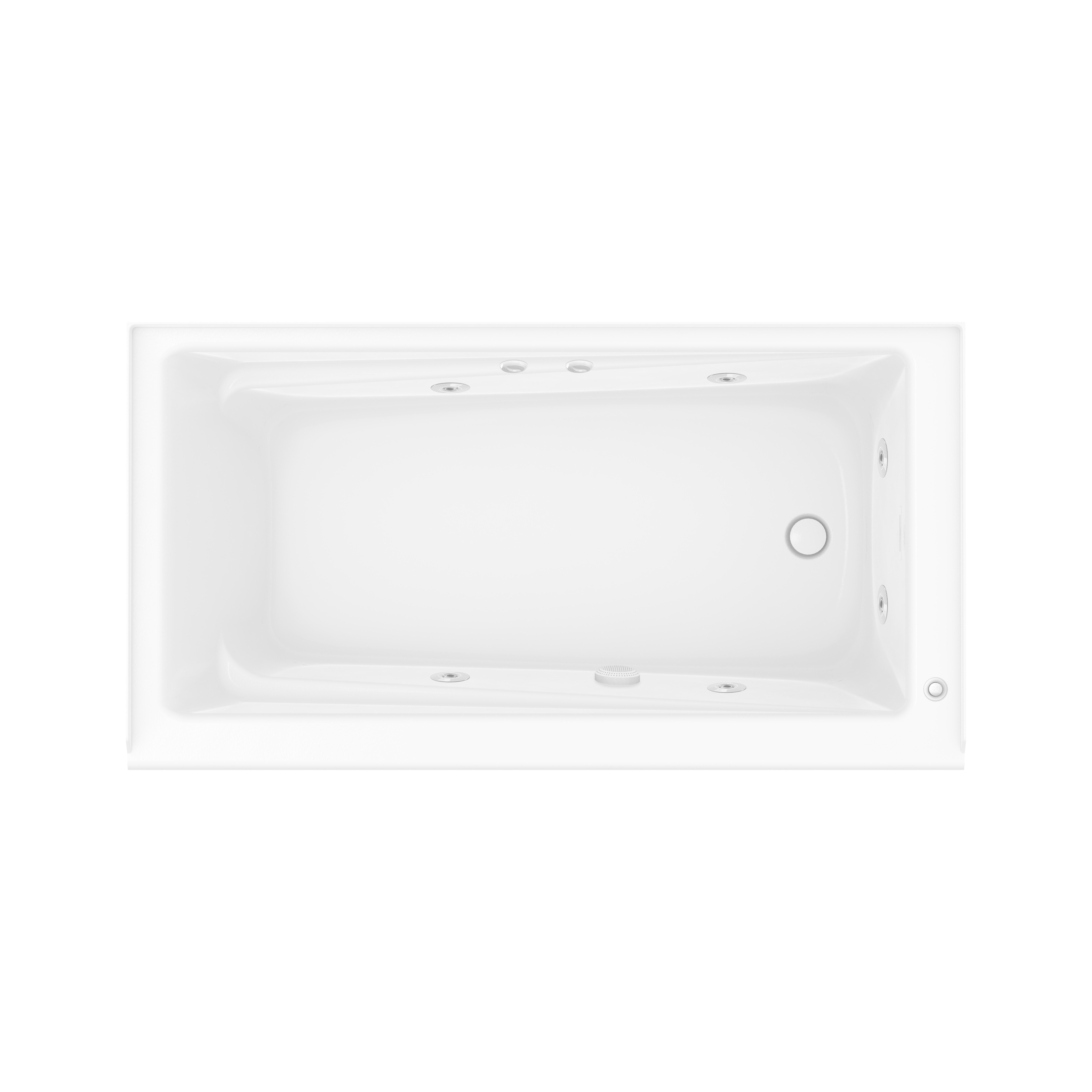 Exhibit 6030 IFS AFR Acrylic Alcove Right-Hand Drain Whirlpool Bathtub ...