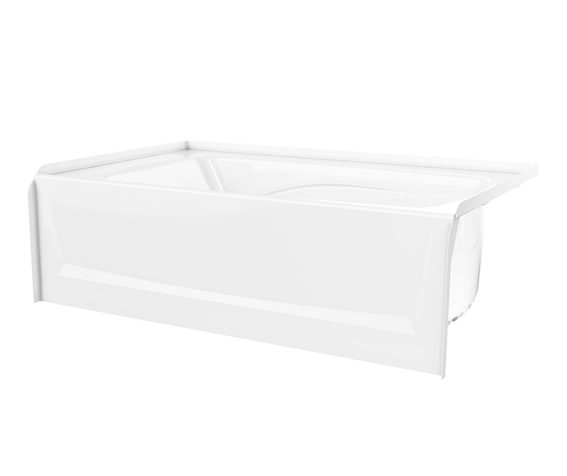 VP6036CTML/R 60 x 36 Veritek™ Pro Bathtub with Left Hand Drain in White ...
