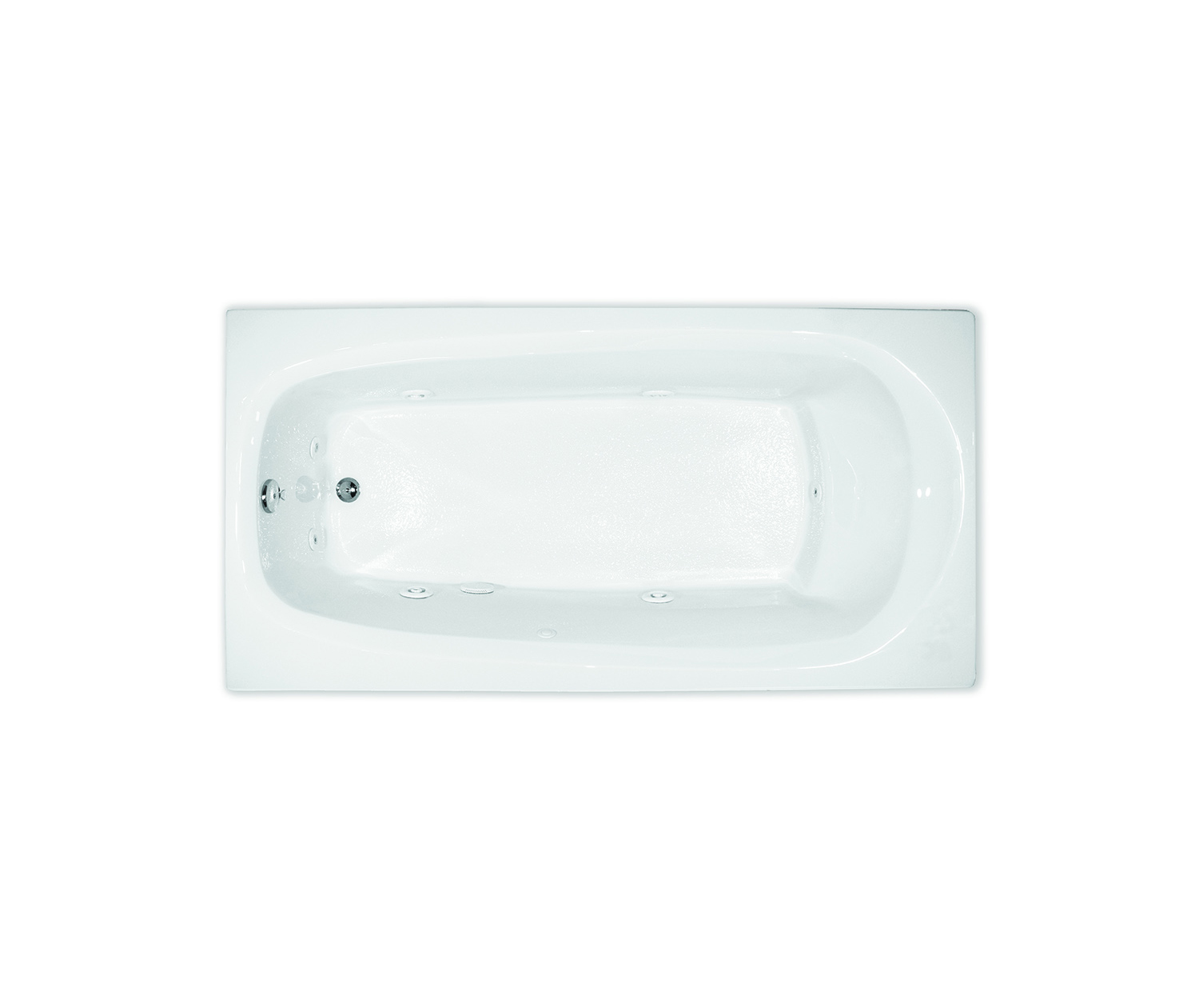 RN 7236 Acrylic Drop-in Bathtub with End Drain in White | Bathtub, Hamilton